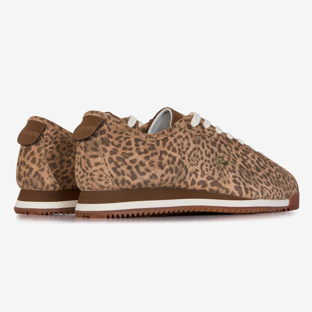 LACOSTE CLUB LOW CHEETAH BROWN - SNEAKERS WOMEN | Courir.com