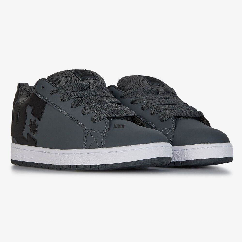 DC SHOES COURT GRAFFIK SNEAKERS HOMME - GRIS/BLANC | Courir.com