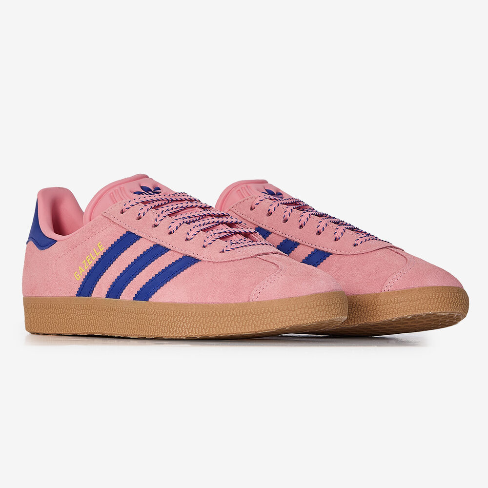 ADIDAS ORIGINALS GAZELLE SNEAKERS FEMME - ROSE/BLEU - LACETS | Courir.com