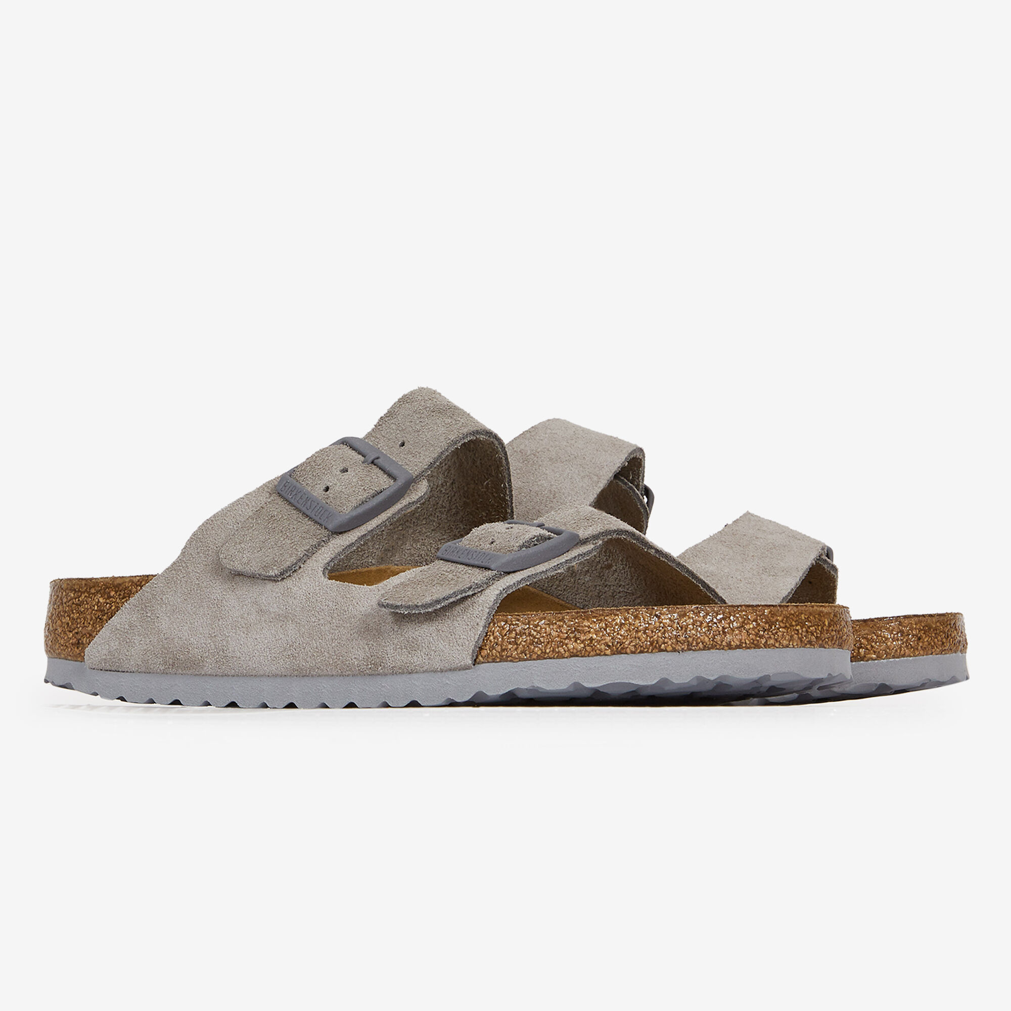 BIRKENSTOCK ARIZONA SUEDE STONE COIN GREY - SUMMER MEN | Courir.com