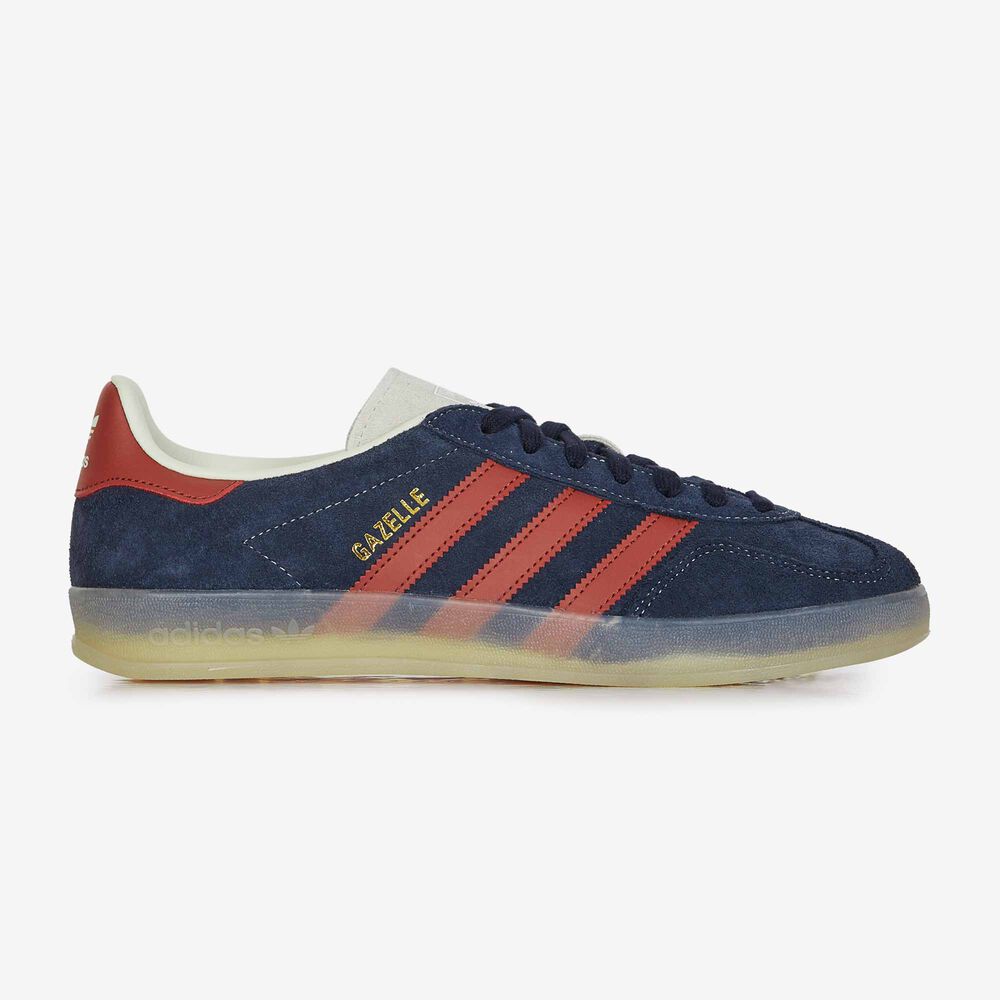 ADIDAS ORIGINALS GAZELLE INDOOR SNEAKERS HOMME - MARINE/ROUGE - LACETS ...
