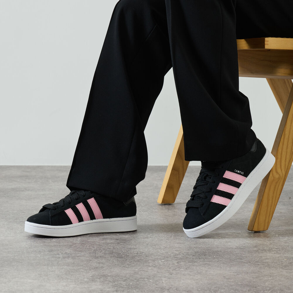 ADIDAS ORIGINALS CAMPUS 00s SNEAKERS FEMME - NOIR/ROSE - LACETS ...
