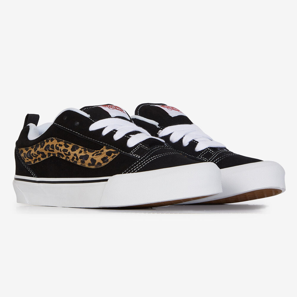 VANS KNU SKOOL CHEETAH SNEAKERS FEMME - NOIR/MARRON - LACETS | Courir.com