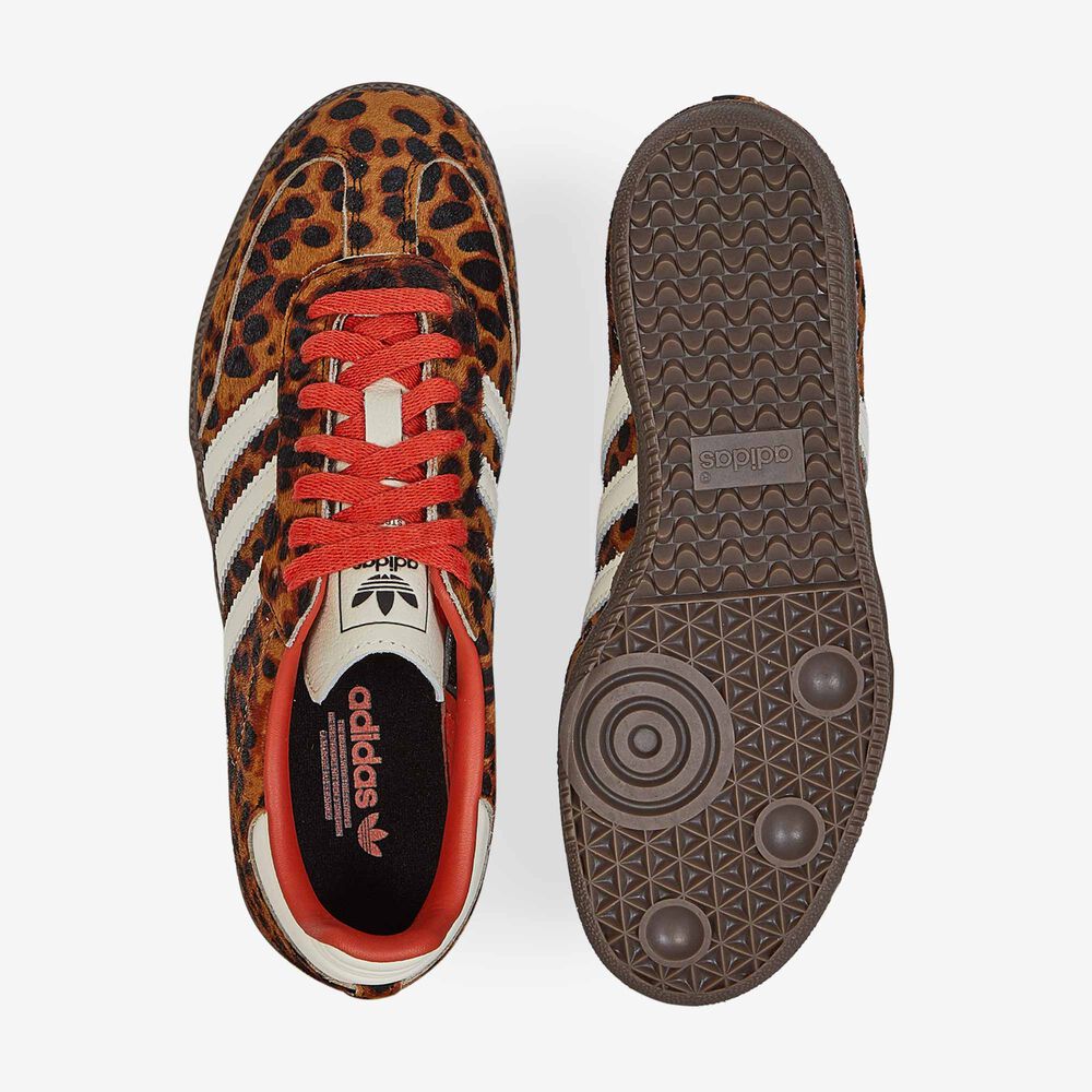 ADIDAS ORIGINALS SAMBA OG LEOPARD PONY HAIR SNEAKERS FEMME - MARRON ...