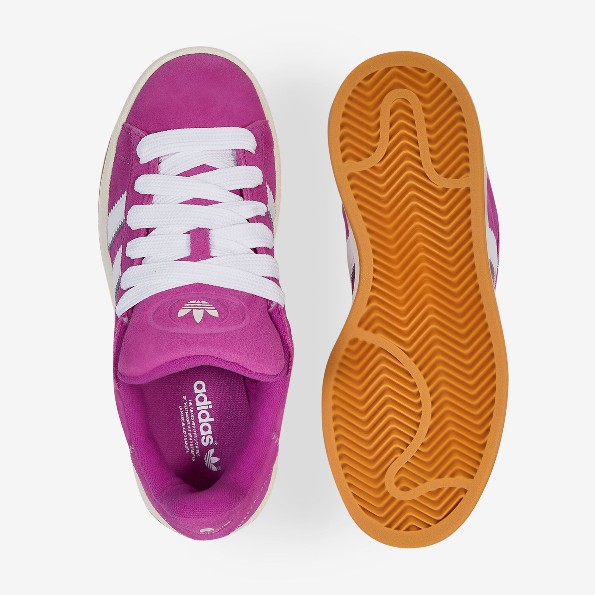 ADIDAS ORIGINALS CAMPUS 00s SNEAKERS FEMME - VIOLET/BLANC - LACETS ...