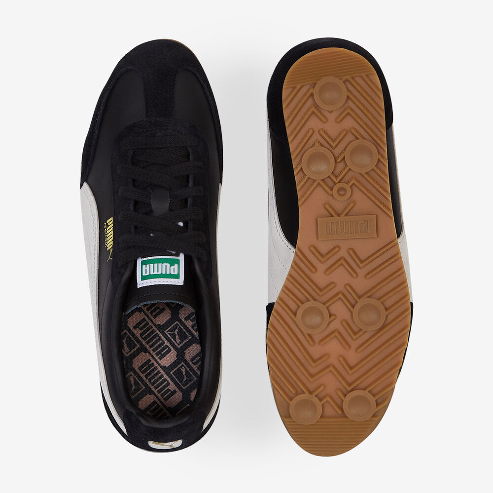 PUMA ARIZONA RETRO SNEAKERS FEMME - NOIR/BLANC - LACETS | Courir.com