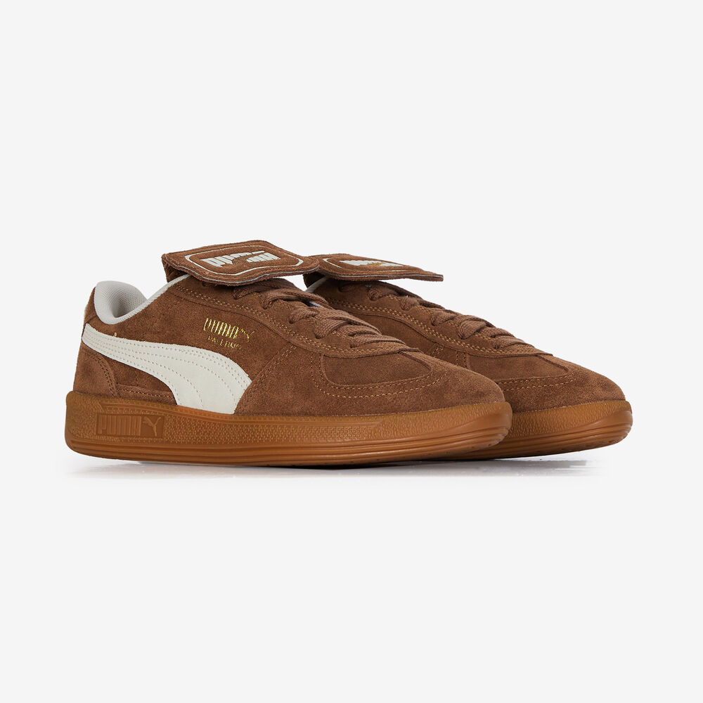 PUMA PALERMO PREMIUM SUEDE SNEAKERS ENFANT - MARRON/BLANC - SCRATCH ...