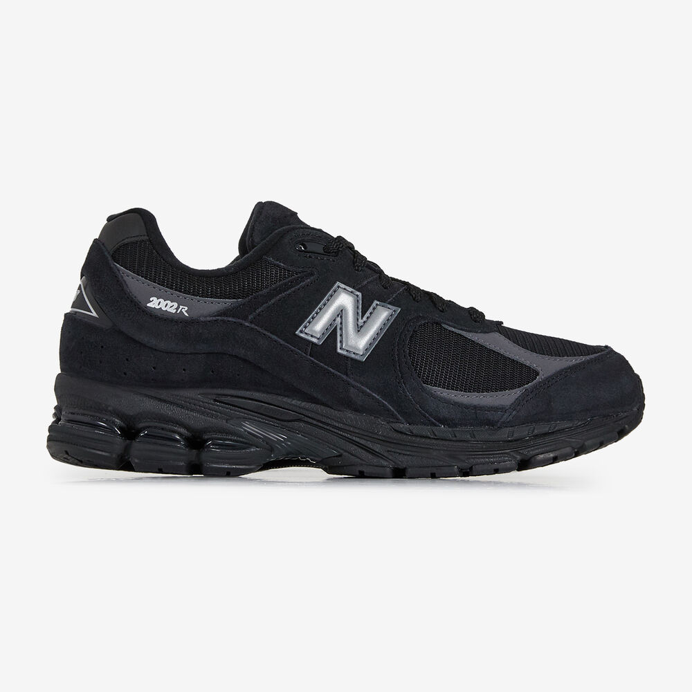 NEW BALANCE 2002R SNEAKERS HOMME - NOIR/ARGENT - LACETS | Courir.com