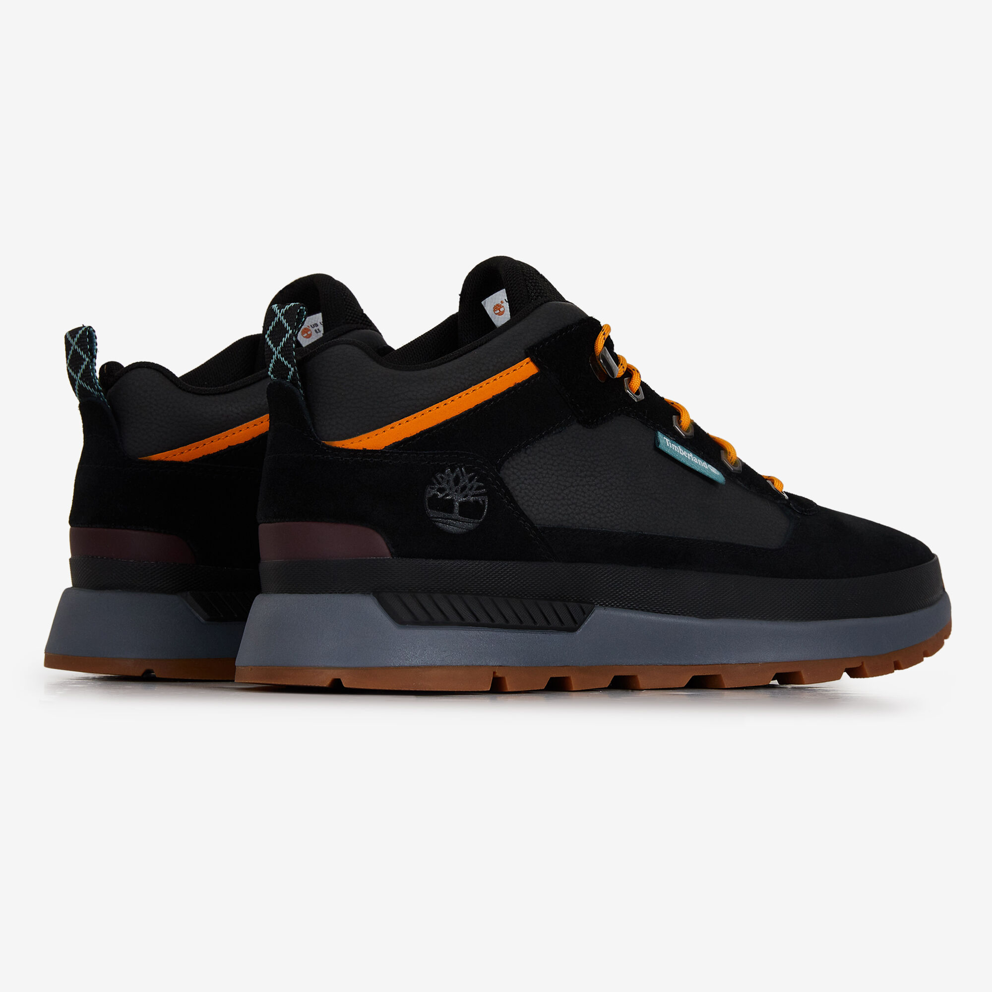 TIMBERLAND FIELD TREKKER LOW NOIR/ORANGE - SNEAKERS HOMME | Courir.com