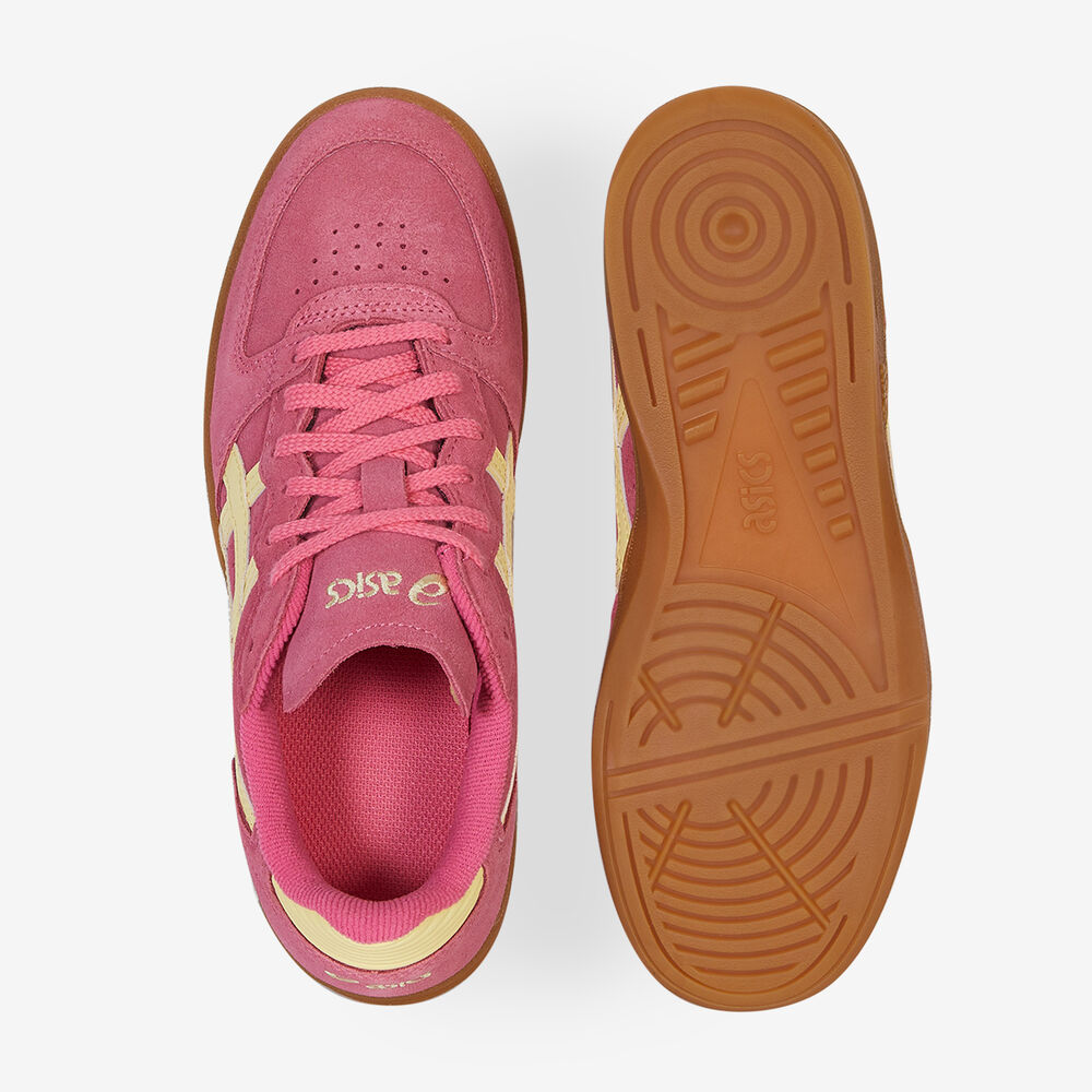 ASICS SKY HAND SNEAKERS FEMME - ROSE/JAUNE - LACETS | Courir.com