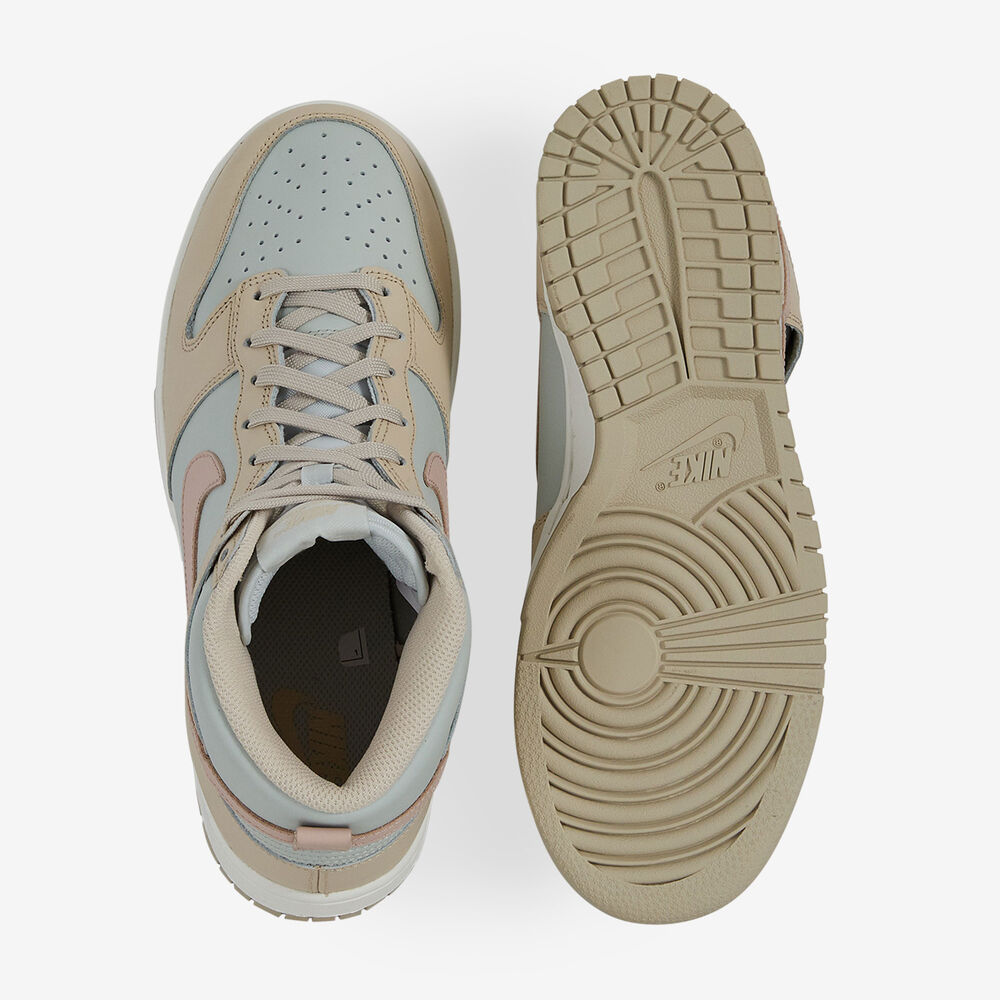 NIKE DUNK HIGH SNEAKERS FEMME - BEIGE/BLEU - LACETS | Courir.com