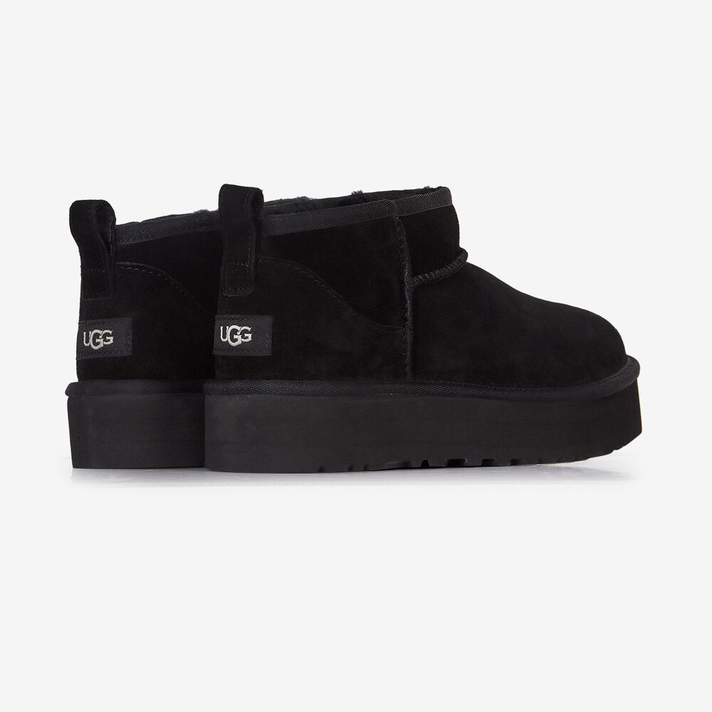 UGG CLASSIC ULTRA MINI PLATFORM SNEAKERS ENFANT - NOIR - À ENFILER/SLIP ON | Courir.com