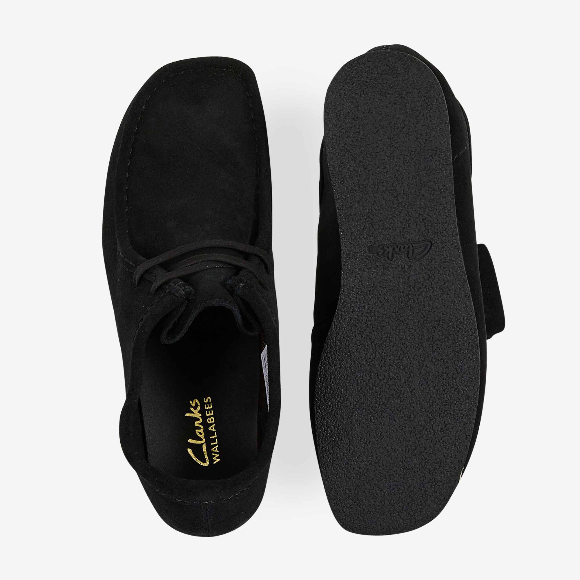 CLARKS WALLABEE EVO SNEAKERS HOMME - NOIR - LACETS | Courir.com