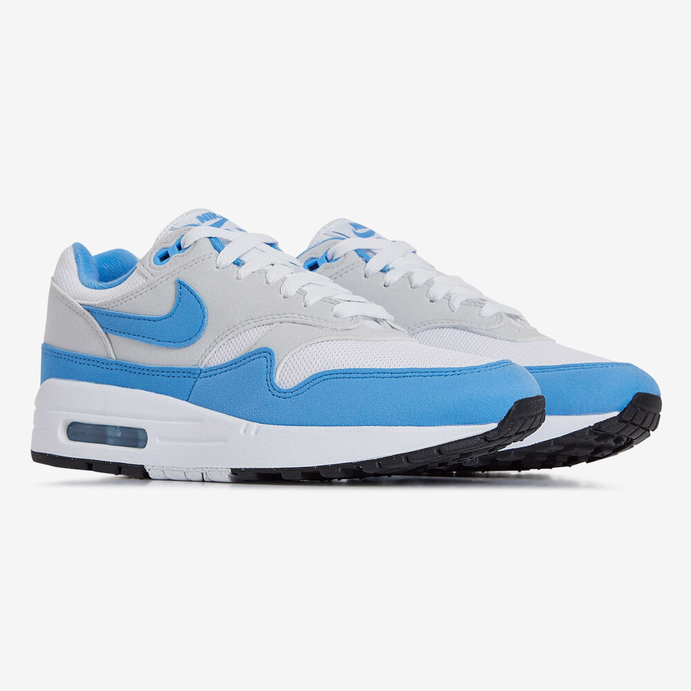 NIKE AIR MAX 1 SNEAKERS FEMME - BLANC/BLEU - LACETS | Courir.com