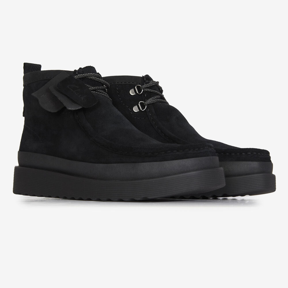 CLARKS WALLABEE FTR 2 HI SNEAKERS HOMME - NOIR - LACETS | Courir.com