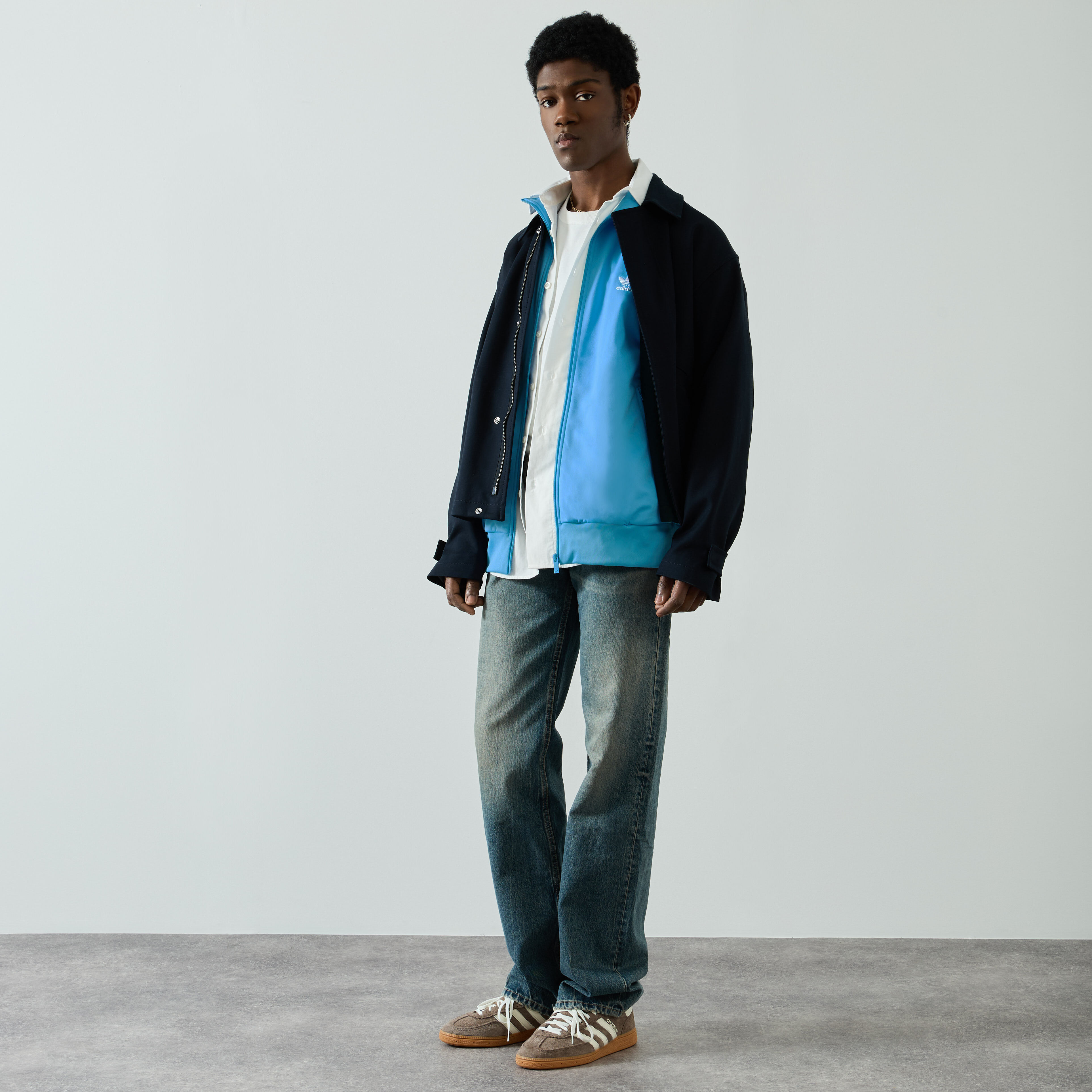 ADIDAS ORIGINALS JACKET TRACKTOP FZ FIREBIRD SKY BLUE - JACKETS MEN ...