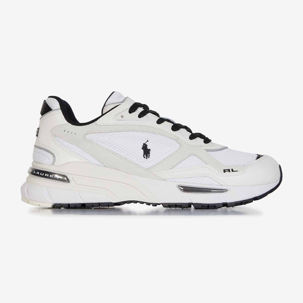 POLO RALPH LAUREN TRACKSTER 275 WHITE/BLACK - SNEAKERS MEN | Courir.com