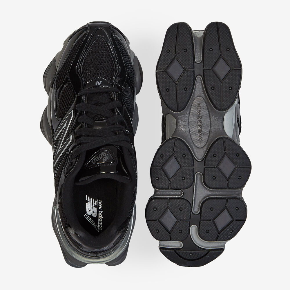 NEW BALANCE 9060 PATENT SNEAKERS FEMME - NOIR - LACETS | Courir.com