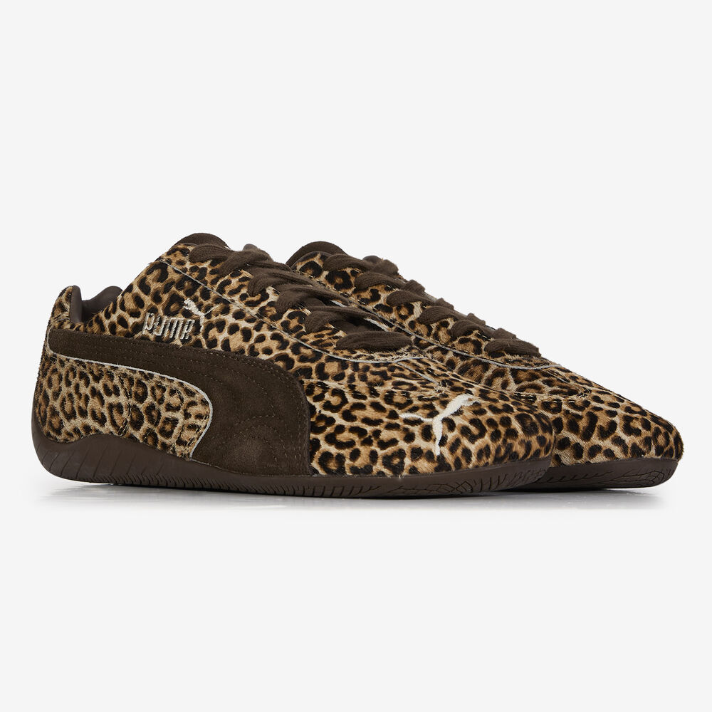 PUMA SPEEDCAT PONY HAIR LEOPARD BROWN - SNEAKERS WOMEN | Courir.com