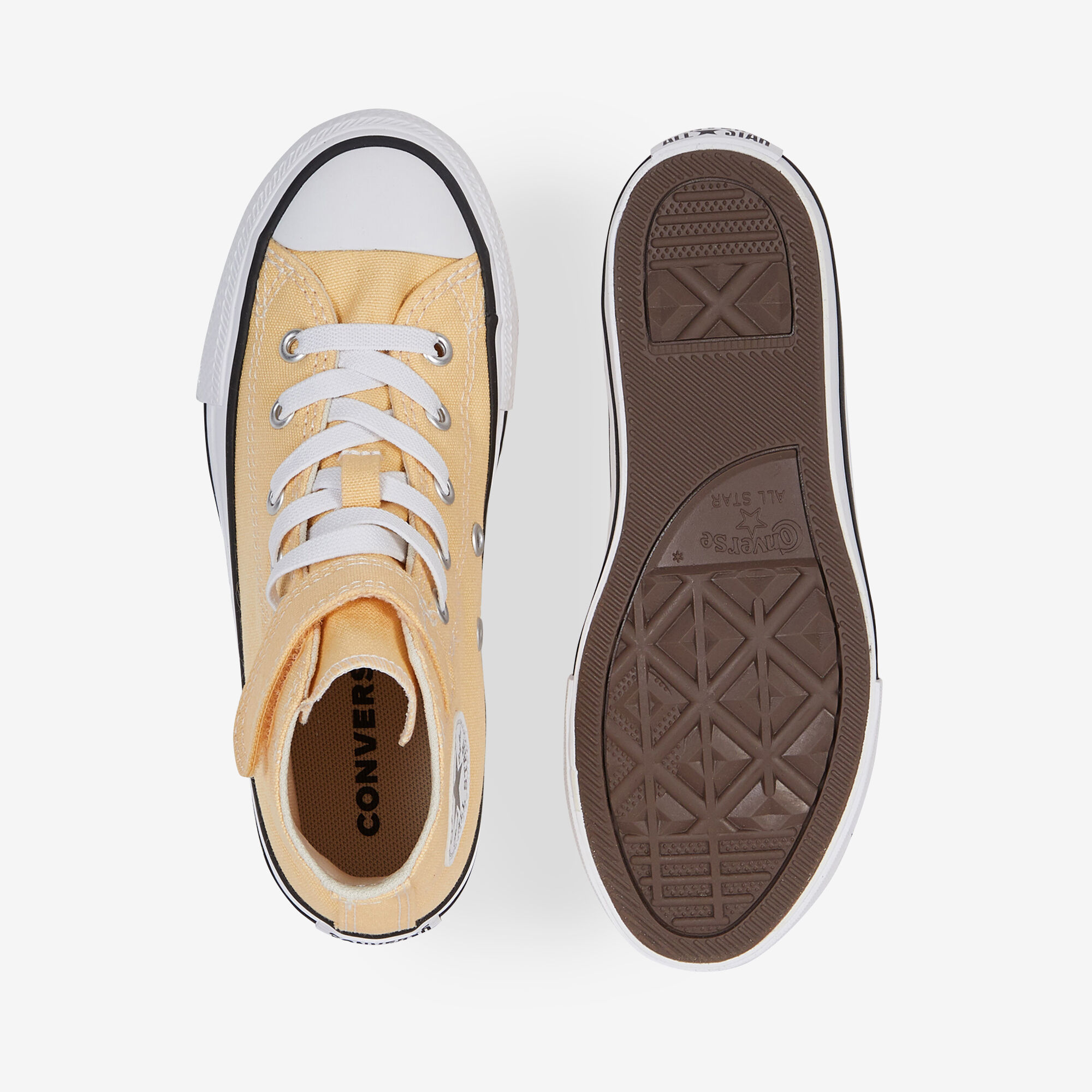 CONVERSE CHUCK TAYLOR ALL STAR HI CF YELLOW/WHITE - SNEAKERS KIDS ...