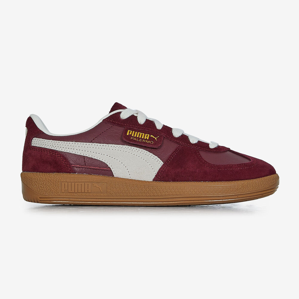 PUMA PALERMO JEWEL SNEAKERS FEMME - BORDEAUX/BLANC - LACETS | Courir.com