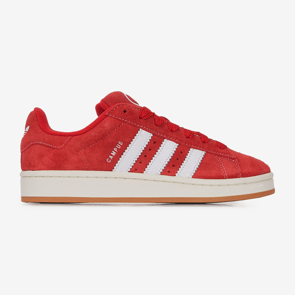 ADIDAS ORIGINALS CAMPUS 00s SNEAKERS FEMME - ROUGE/BLANC - LACETS ...