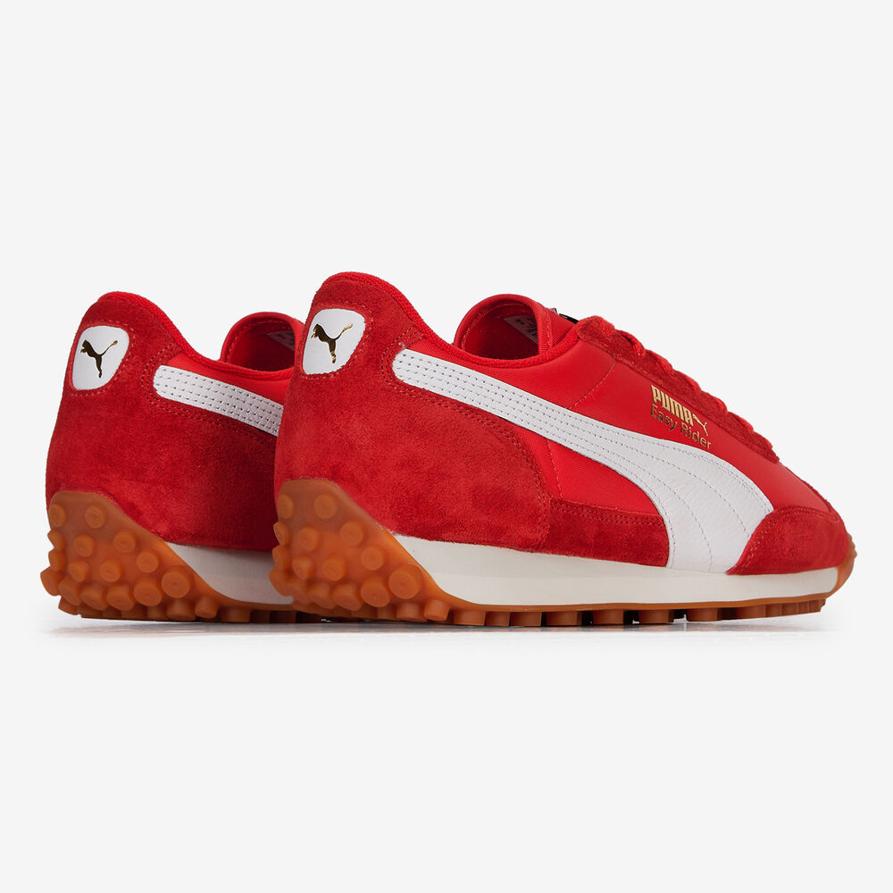PUMA EASY RIDER VINTAGE SNEAKERS HOMME - ROUGE/BLANC - LACETS | Courir.com