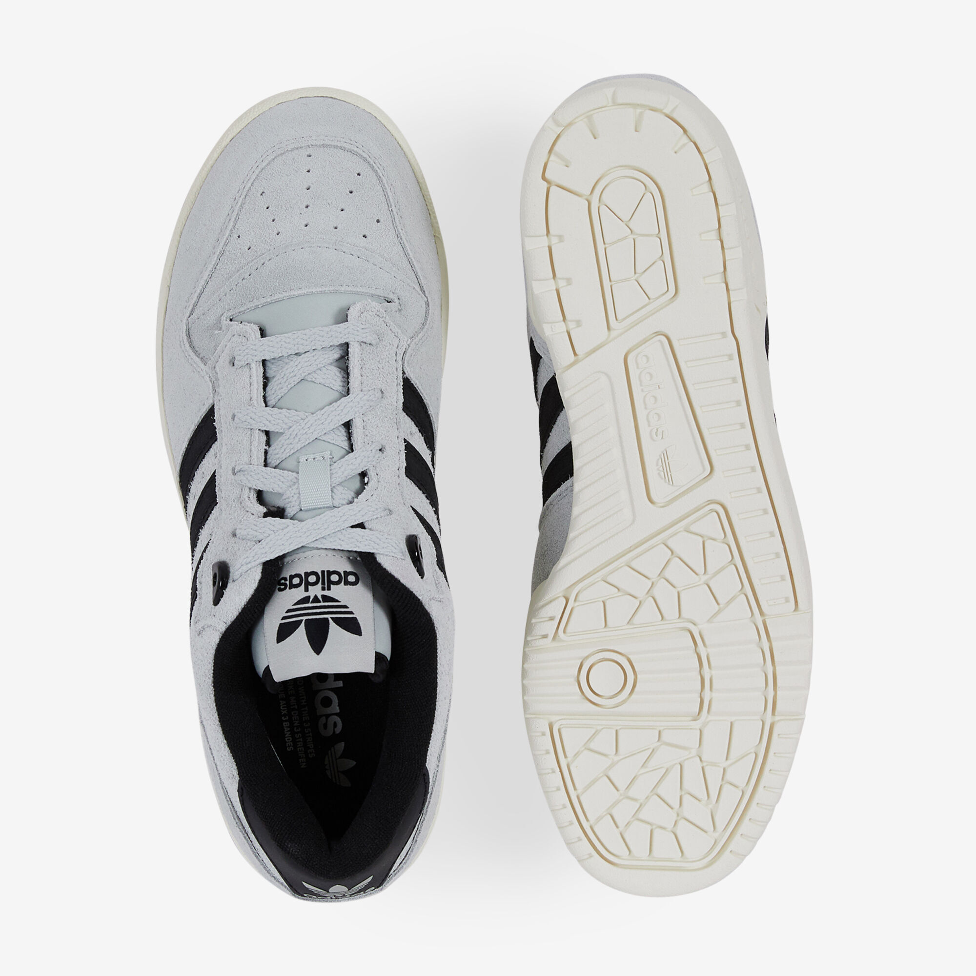 ADIDAS ORIGINALS RIVALRY LOW SUEDE GRIS/NOIR - SNEAKERS HOMME | Courir.com