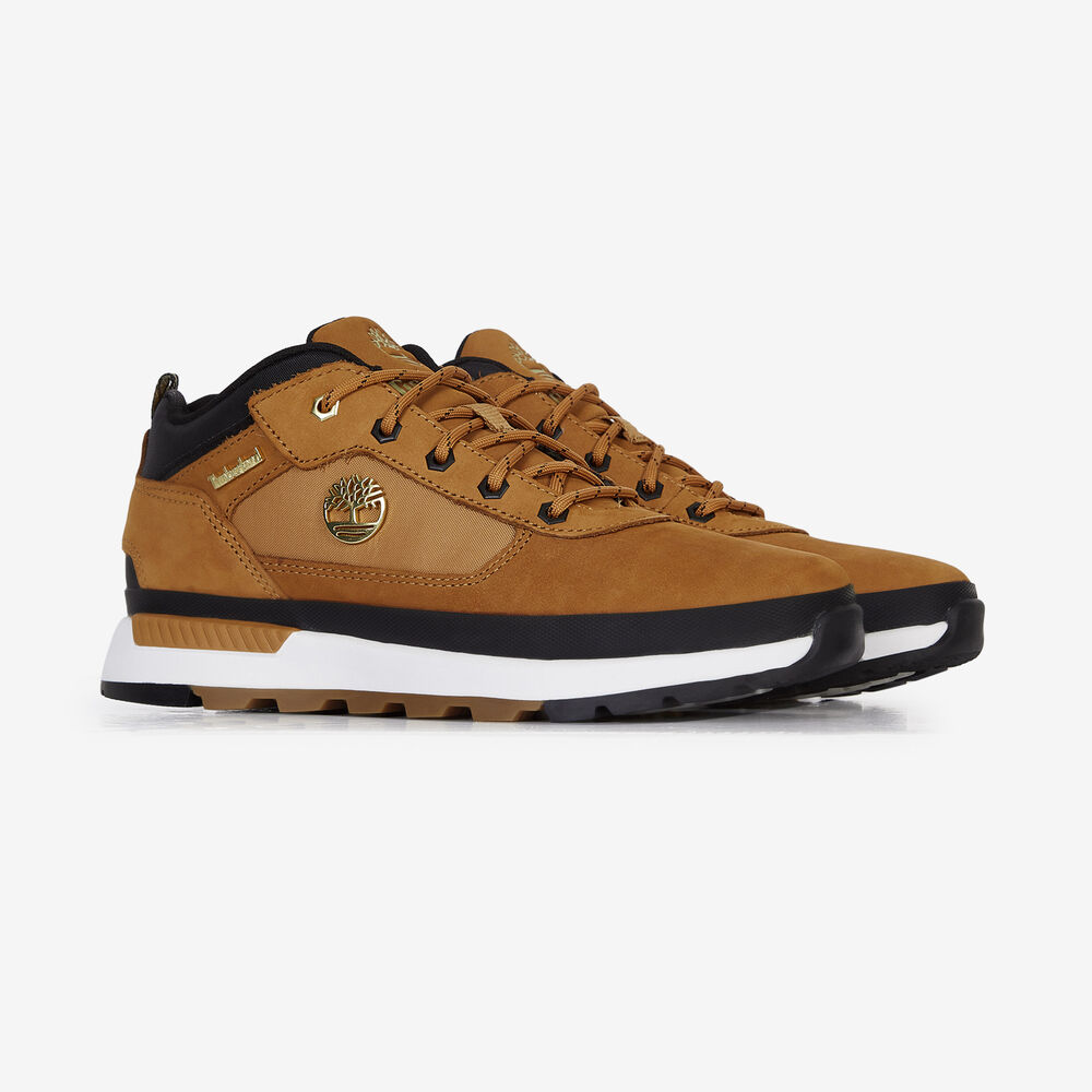 TIMBERLAND FIELD TREKKER LOW JEWEL SNEAKERS ENFANT - MIEL/NOIR - LACETS ...