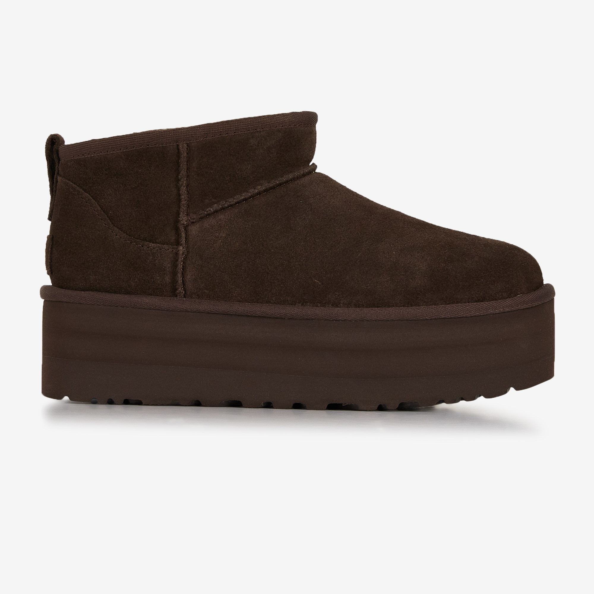 UGG CLASSIC ULTRA MINI PLATFORM SNEAKERS FEMME - MARRON - À ENFILER ...