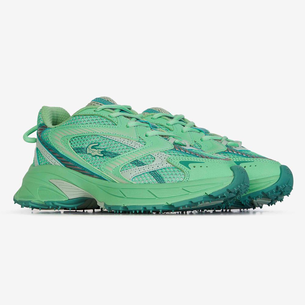 LACOSTE L003 NEO SHOT SNEAKERS FEMME - VERT | Courir.com
