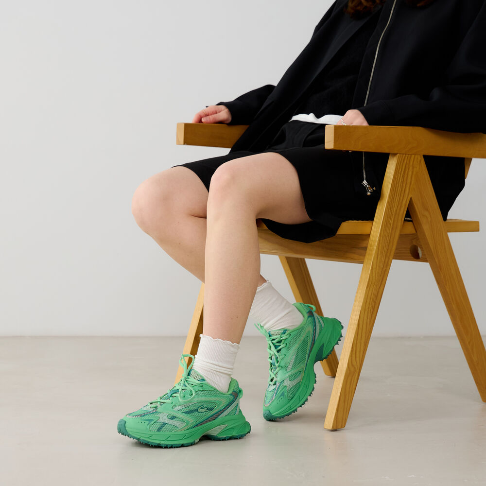 LACOSTE L003 NEO SHOT SNEAKERS FEMME - VERT | Courir.com