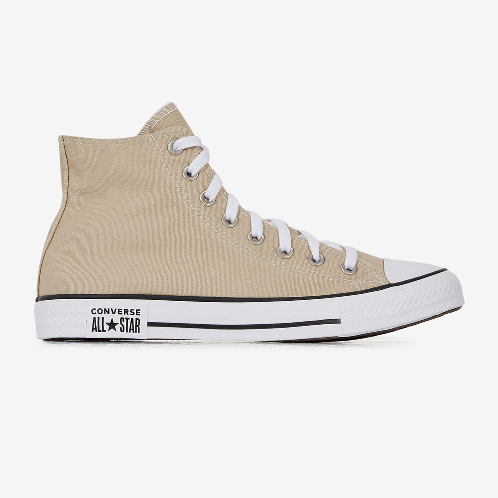 CONVERSE CHUCK TAYLOR ALL STAR HI SNEAKERS HOMME - BEIGE - LACETS ...