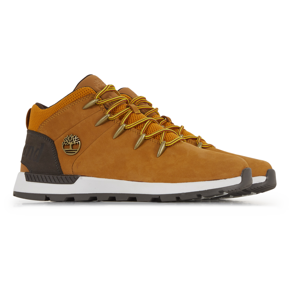 TIMBERLAND SPRINT TREKKER MID SNEAKERS HOMME - MIEL/MARRON - LACETS ...