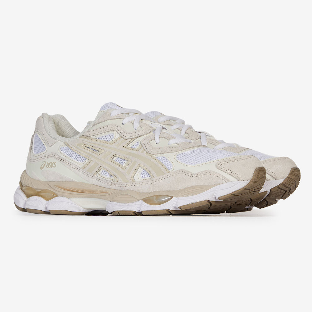 ASICS GEL-NYC SNEAKERS HOMME - BLANC/BEIGE - LACETS | Courir.com