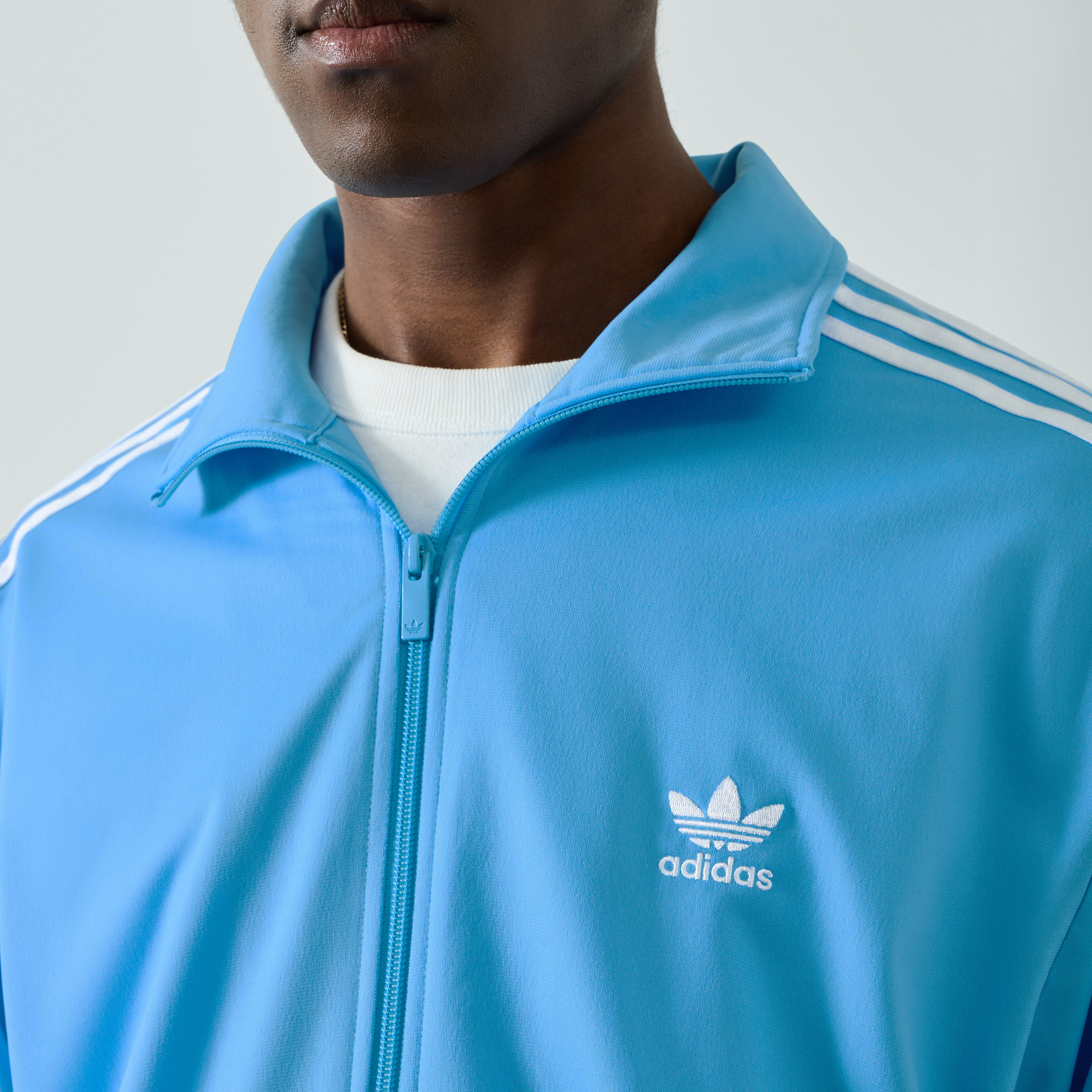 ADIDAS ORIGINALS JACKET TRACKTOP FZ FIREBIRD SKY BLUE - JACKETS MEN ...