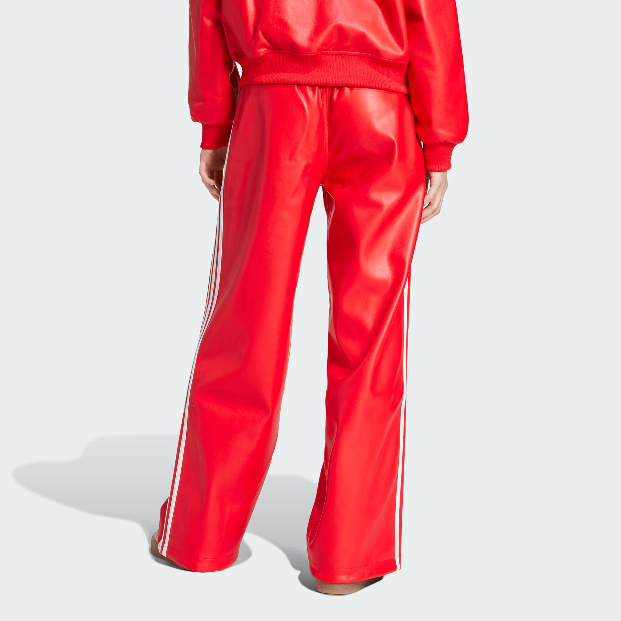 ADIDAS ORIGINALS Firebird Pleather Pants Better Scarlet - TROUSERS ...