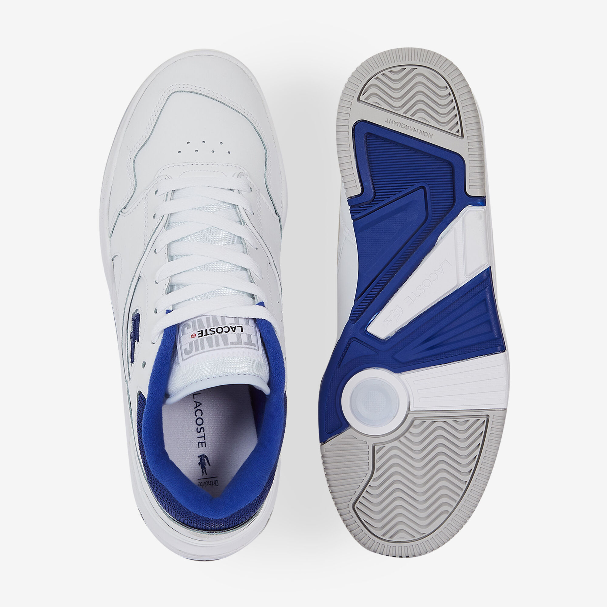 LACOSTE LINESHOT BLANC/BLEU - SNEAKERS HOMME | Courir.com