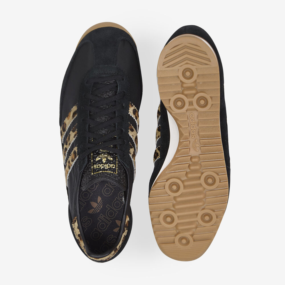 ADIDAS ORIGINALS SL72 OG SNEAKERS FEMME - NOIR/LEOPARD - LACETS ...
