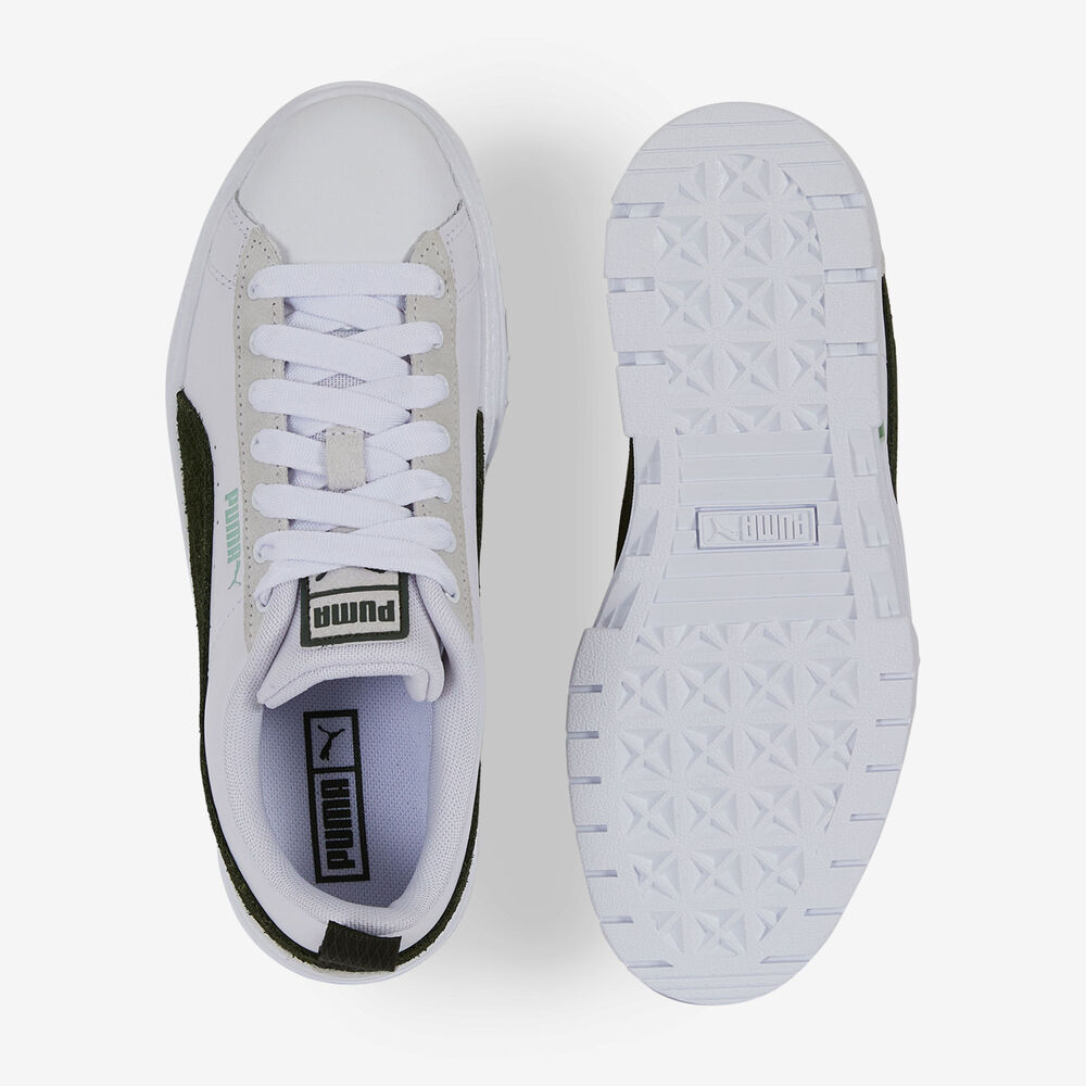 PUMA MAYZE MIX SNEAKERS FEMME - BLANC/VERT - LACETS | Courir.com