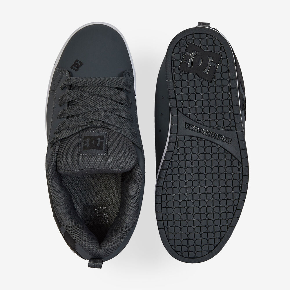DC SHOES COURT GRAFFIK GREY/WHITE - SNEAKERS MEN | Courir.com