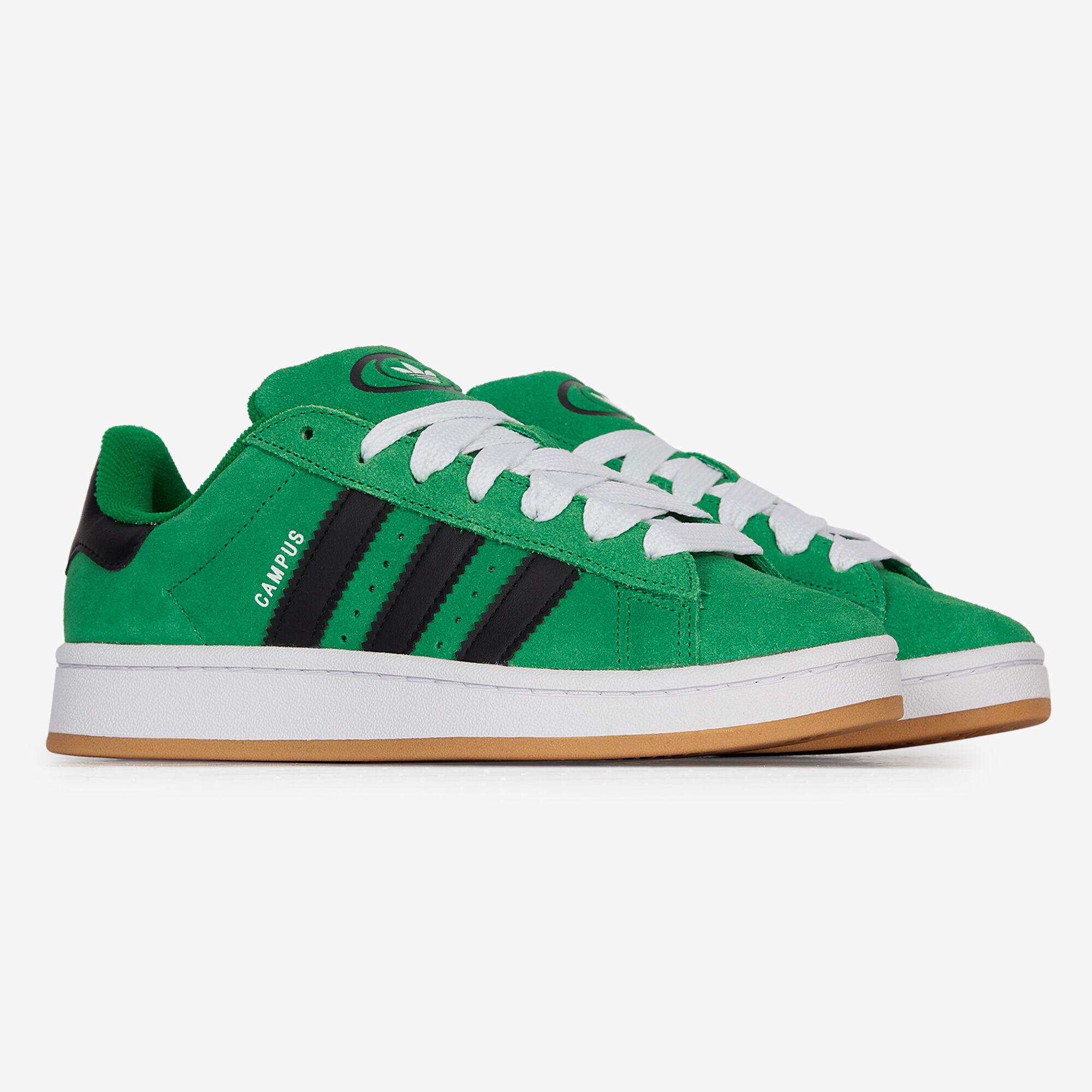 ADIDAS ORIGINALS CAMPUS 00s VERT/NOIR - SNEAKERS FEMME - LACETS ...