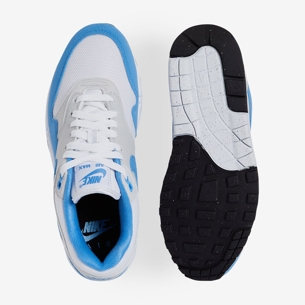 NIKE AIR MAX 1 SNEAKERS FEMME - BLANC/BLEU - LACETS | Courir.com