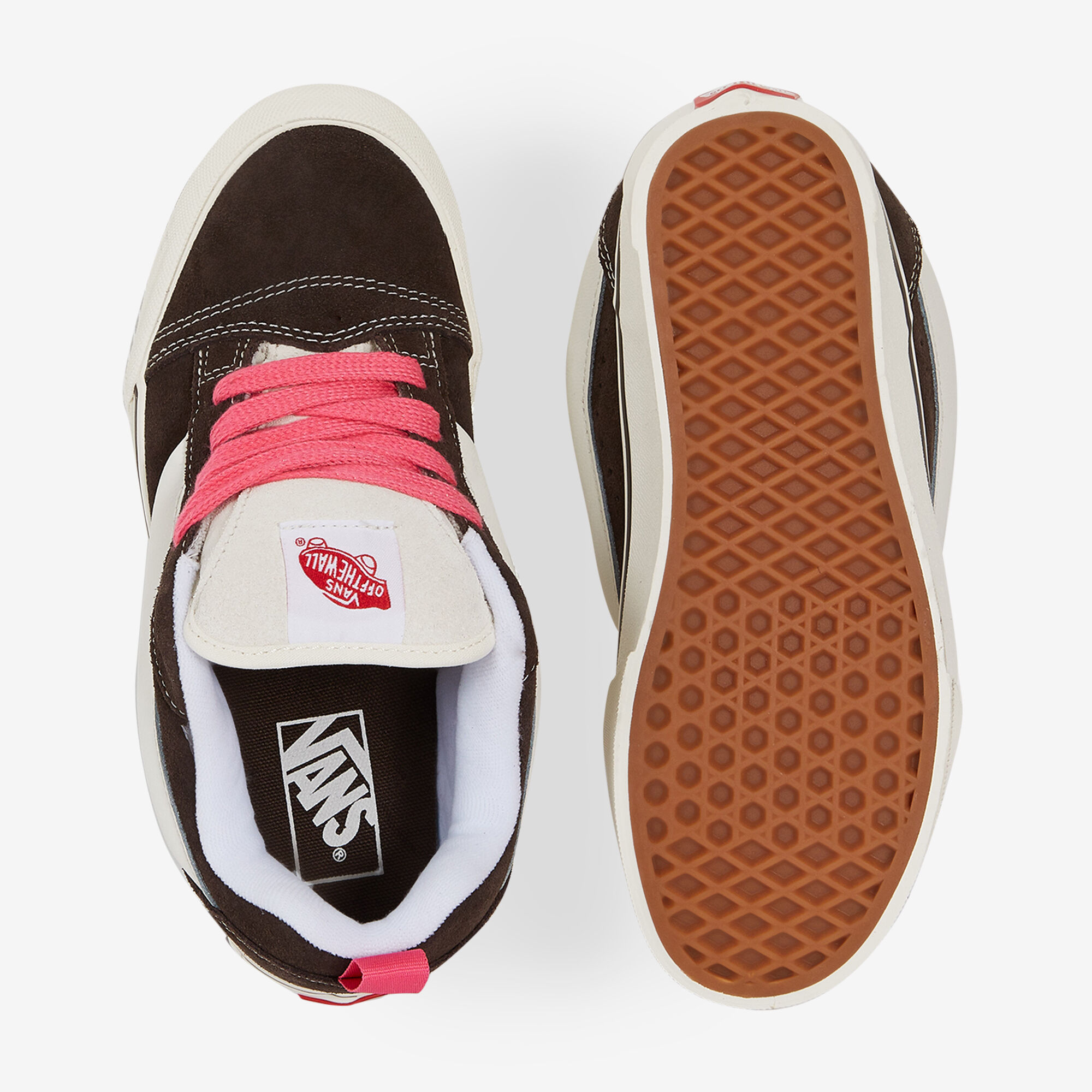 VANS KNU SKOOL MARRON/ROSE - SNEAKERS FEMME | Courir.com