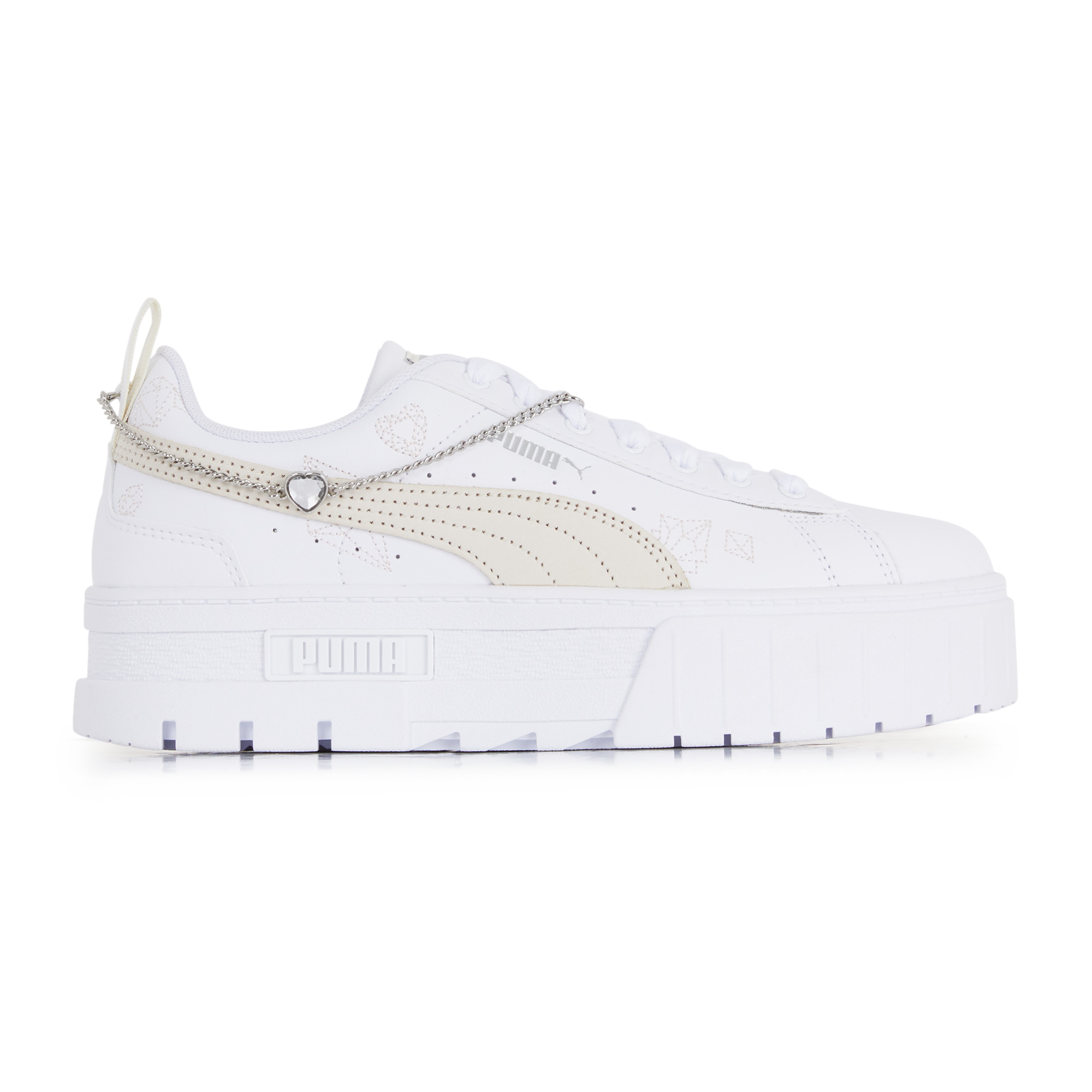 PUMA MAYZE DIAMOND WHITE/BEIGE SNEAKERS WOMEN