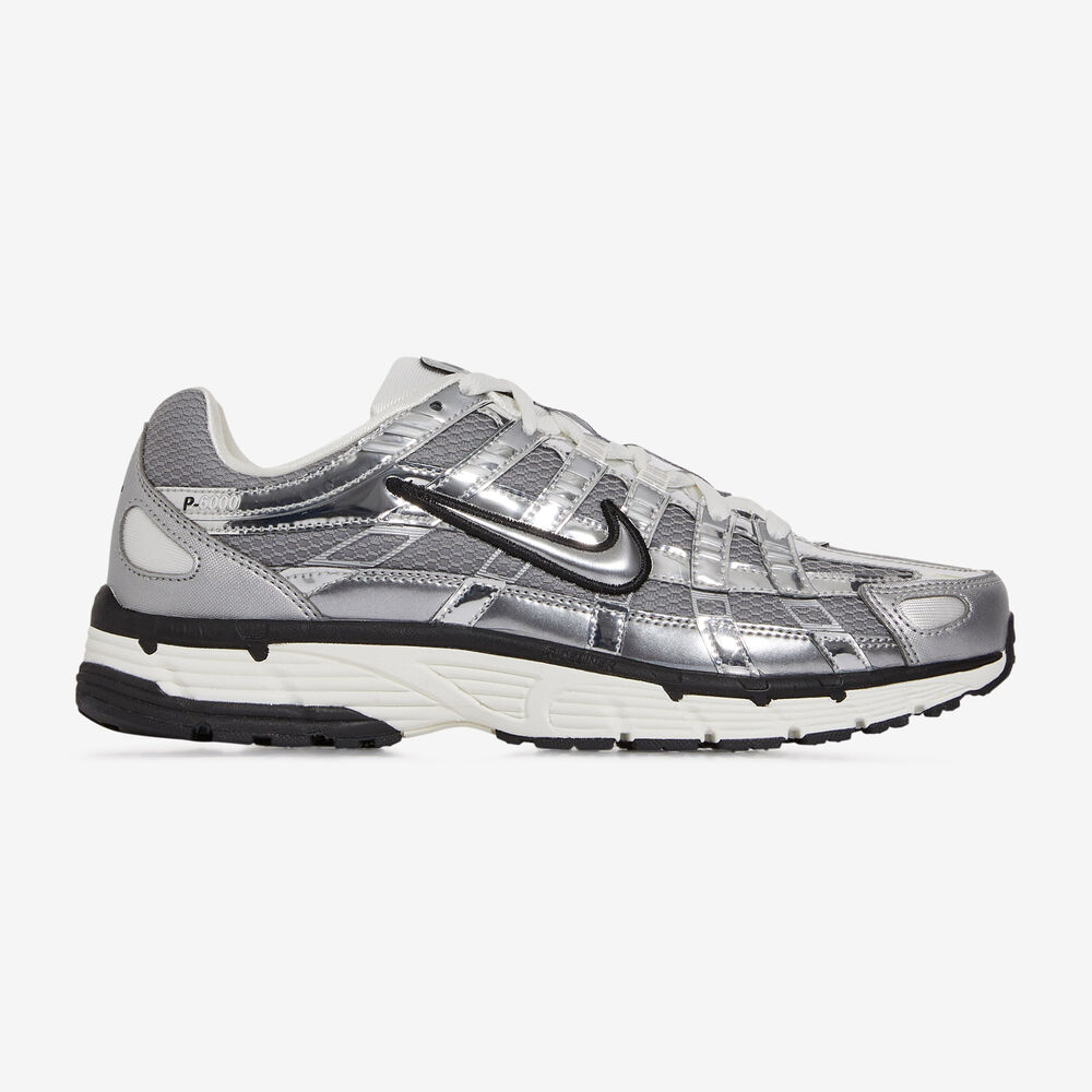 NIKE P-6000 CHROME SNEAKERS HOMME - BLANC/ARGENT - LACETS | Courir.com