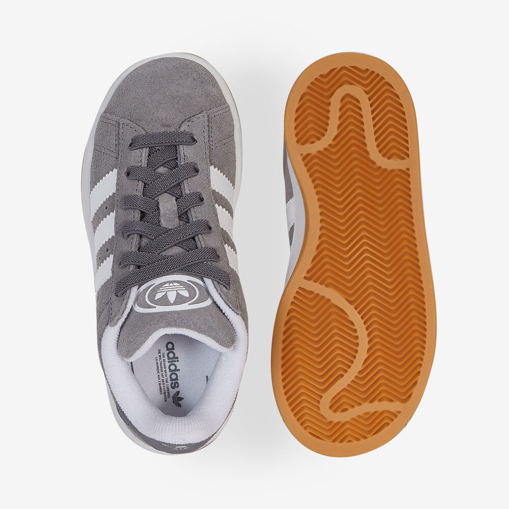 ADIDAS ORIGINALS CAMPUS 00s EL SNEAKERS ENFANT - GRIS/BLANC - LACETS ...