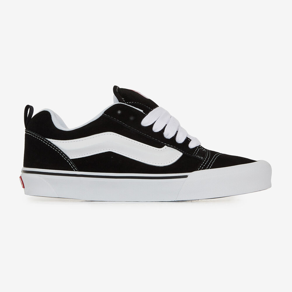 VANS KNU SKOOL SNEAKERS FEMME - NOIR/BLANC - LACETS | Courir.com