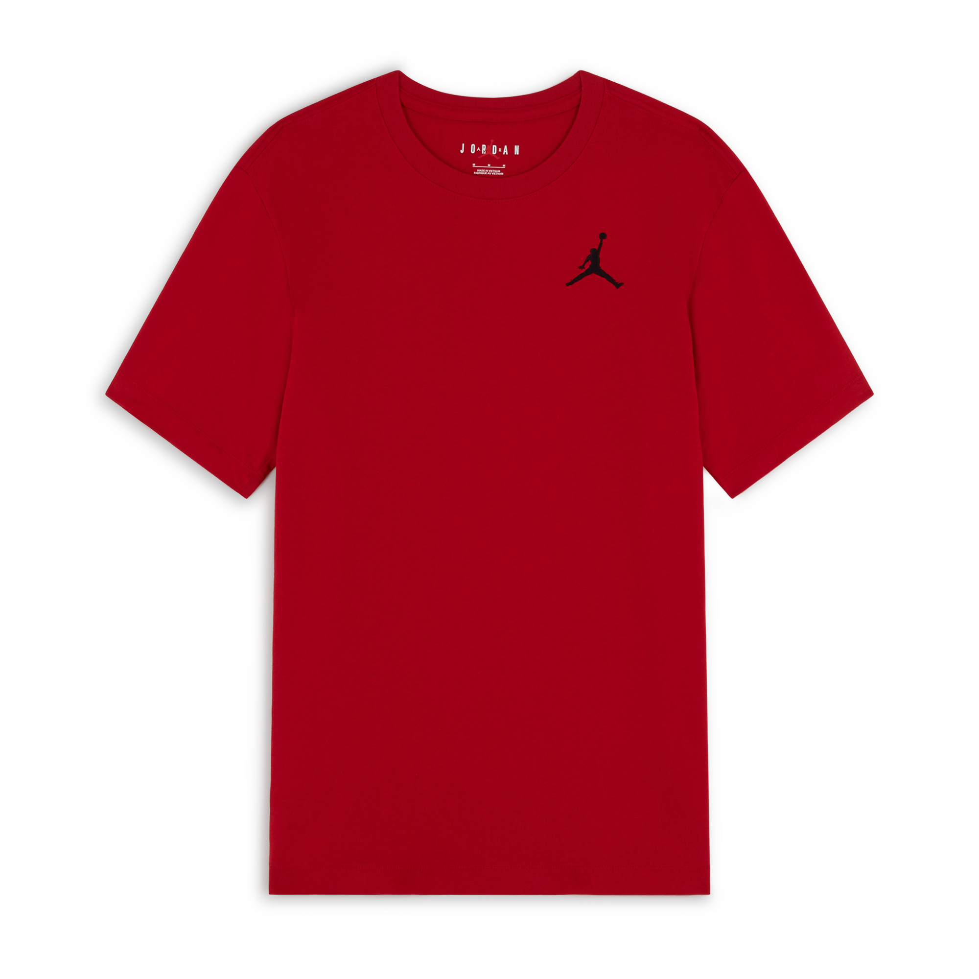JORDAN TEE SHIRT JUMPMAN EMBROIDERY ROUGE/NOIR - TEE-SHIRT HOMME ...