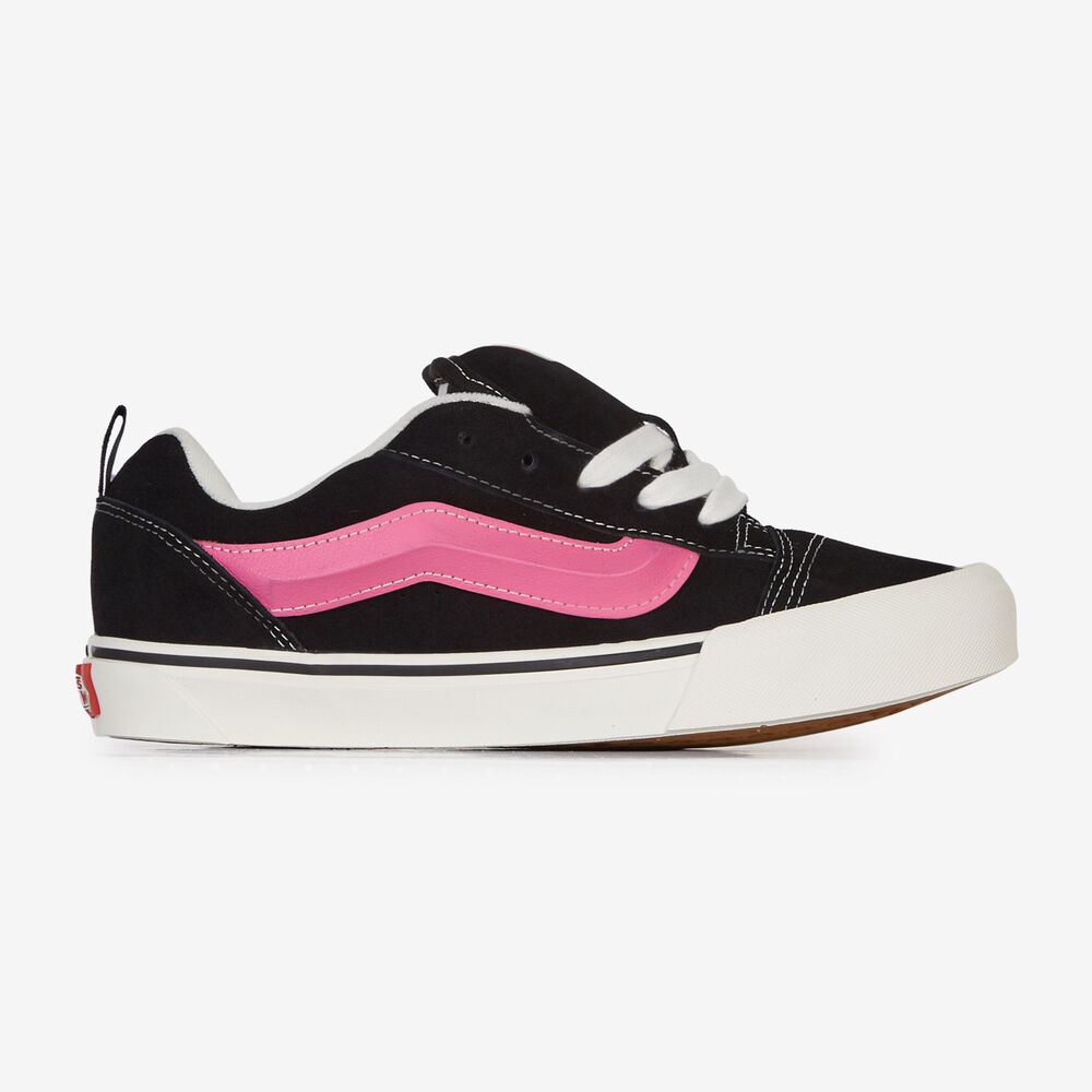 VANS KNU SKOOL SNEAKERS ENFANT - NOIR/ROSE - LACETS | Courir.com